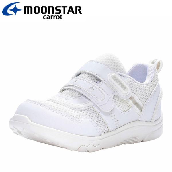 「こどもの足にいいことぜんぶ」の想いから生まれた機能シューズ「ムーンスター キャロット」の「チャチャッとRUNドリー!」のキッズシューズです。ワンタッチで脱ぎ履きできるバンドのジョグタイプです。洗濯機で洗えて「急速乾燥」機能もついている、忙...