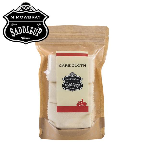Saddle Up Care Cloth大容量！万能コットンクロス。革靴、ブーツ、レザージャケット、グローブ、バッグ、財布等の皮革製品の磨き上げ、 ツヤだし、乾拭き、汚れ落とし等、オールマイティに使用できます。保管に便利なチャッ ク付袋入り...