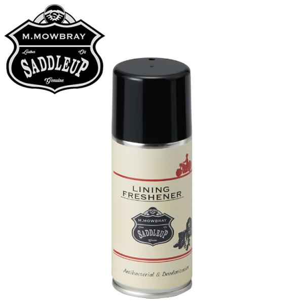 Saddle Up Lining Freshenerライニングフレッシュナーとは？レザージャケットのインナーやブーツ、グローブ内の嫌なニオイを取り除く除菌・消臭スプレーです。銀を内包したマイクロカプセルにより・脱臭・抗菌の作用があります。新...