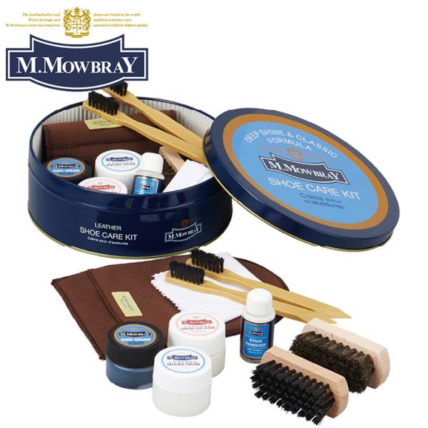M.Mowbray Edward SetM.モゥブレイブランドで人気No.1のシューケアセットです。セットには靴用汚れ落としのM.モゥブレイ ステインリムーバーに加え、ミニタイプのクリームが3種入っているので用途によって使い分けることができ...