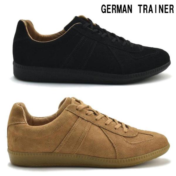 ジャーマントレーナーの説明【GERMANTRAINER/ジャーマントレーナー】ドイツ軍のトレーニングシューズとして1970年代〜1990年代にかけて支給。支給終了後から現在に至るまで、当時と同じ木型、カットナイフ、アウトソール、マテリアル、...