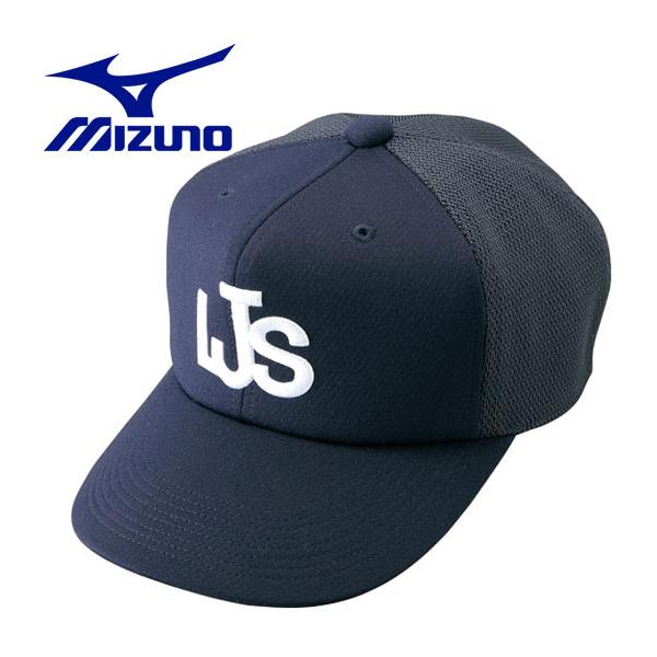 審判員用キャップ■JLSマーク入り庇の長さ：7.7cm素材：前：ニット（ポリエステル100％）、後：メッシュ（ナイロン100％）