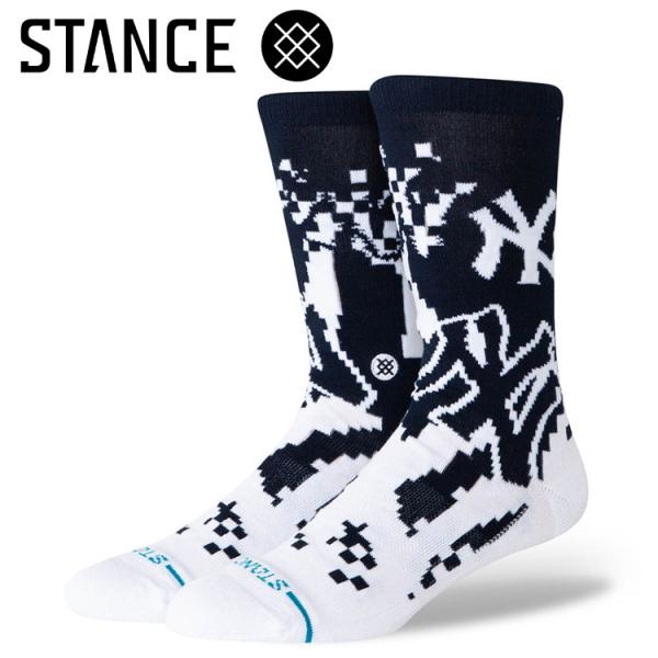 ●MLB チームソックス●スタイル:クルー●素材:コームドコットンブレンドアメリカ合衆国ニューヨーク州ニューヨーク市ブロンクス区にあるヤンキー・スタジアムに本拠地を構える大リーグ ニューヨーク・ヤンキースのチームソックス。伸縮性のあるリブが...