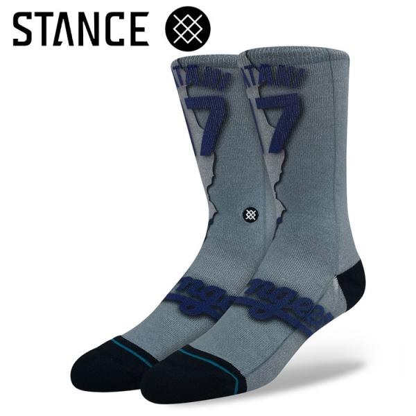 ドジャース 大谷翔平モデルスタイル：クルー素材：ポリブレンド MLBロサンゼルス・ドジャース所属「二刀流」日本人メジャーリーガー大谷翔平選手がソックスになりました。肌触りの良い滑らかな素材と深いヒールポケットが足のラインに心地よくフィットし...