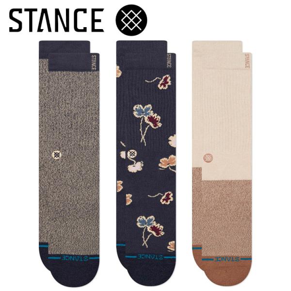 DESCRIPTION●3足セット●スタイル：クルー●素材：バターブレンド/インフィニットアイスランド産の海草とピマコットンをスタンス独自の比率でブレンドしたバターのように滑らかで柔らかな肌触りをもつオリジナル素材を採用。極上の柔らかさを実...