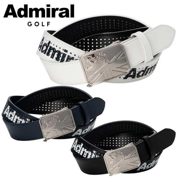 大胆なパンチングと重なるロゴが、スマートさの中に力強さを演出。パンチングは貫通仕様で通気性にも優れる。ランパントとユニオンジャックを組み合わせたメタルバックルがアクセント。素材合成皮革サイズ長さ115cm、幅3.5cm　カット可