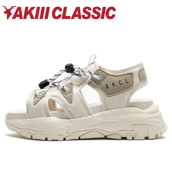 フットベットとインソールを合わせると6.5cmにもなるAKIIIのニューサンダル【アッパー】合成皮革・合成繊維【ソール】ゴム底(EVA)【メーカー取り寄せ商品】 こちらの商品はメーカー手配の為、完売の場合もございます。在庫の有無・納期のご連...