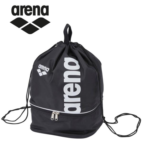 ■水泳 / バックパック/リュックarenaロゴをスポーティにアレンジした2ルーム仕様のプールバッグ。 2ルーム仕様のため、持ち運びに困るサンダルを底部ルームに収納可能。またナップサック仕様なので、お子さんのスイミングスクールやプールの授業...