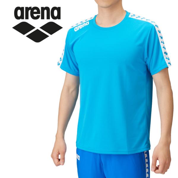 ドライメッシュ素材のTシャツ。チームウェア。スイマーにむけた商品。プールだけでなく、大会の行き帰りやトレーニング時にも着用できる。アリーナの定番ライン使用デザイン。シンプルデザインの為、パーソナルシーンからチームシーンまで多くのシーンでご使...