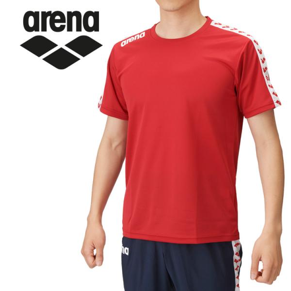 ドライメッシュ素材のTシャツ。チームウェア。スイマーにむけた商品。プールだけでなく、大会の行き帰りやトレーニング時にも着用できる。アリーナの定番ライン使用デザイン。シンプルデザインの為、パーソナルシーンからチームシーンまで多くのシーンでご使...
