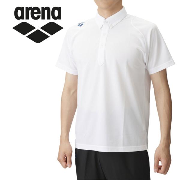 ■水泳(競泳)ドライメッシュ素材のポロシャツです。ボタンダウン仕様で襟がきれいに見えます。シンプルデザインの為多くのシーンでご使用いただけます。・素材名：ARNドライメッシュ【メーカー取り寄せ商品】 こちらの商品はメーカー手配の為、完売の場...