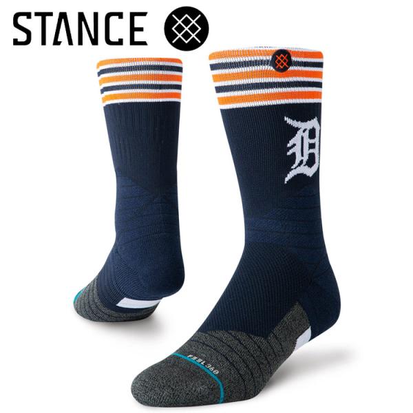 ●MLB公認　●野球用ソックス●ギア的な要素とファッションを兼ね備えた新時代の高機能ソックス米ミシガン州デトロイトに所在し、コメリカ・パークを本拠地に構える大リーグ球団、デトロイト・タイガースのソックス。このモデルは、メジャーリーガー達が試...