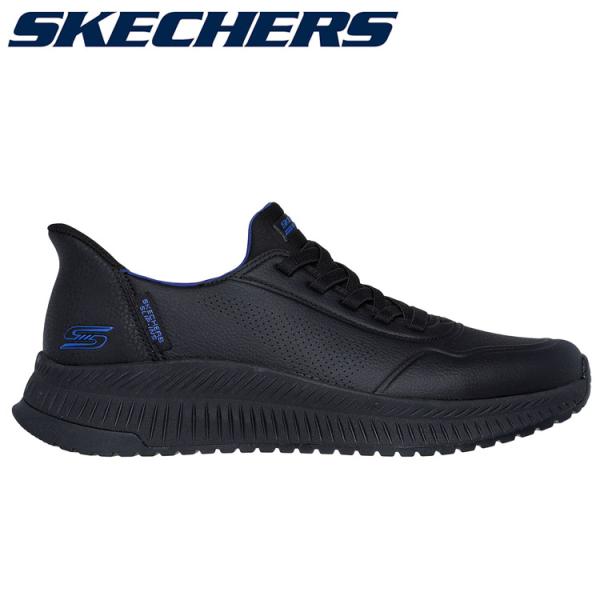 立ったままハンズフリーで靴の脱ぎ履きが可能なSLIP-INSモデル。高級感のある人工皮革素材にバンジーレースのアッパー。低反発素材のスケッチャーズメモリーフォームインソールを搭載。SLIP-INS独特のヒール形状ではなく、通常の踵のようなナ...