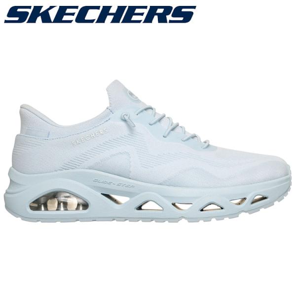独自のHeel Pillow(TM)(ヒールピロー)を採用したメッシュアッパーのファッションスニーカー。バンジーレース、Skechers Air-Cooled Memory Foam(TM)(スケッチャーズ エアクールドメモリーフォーム)イ...