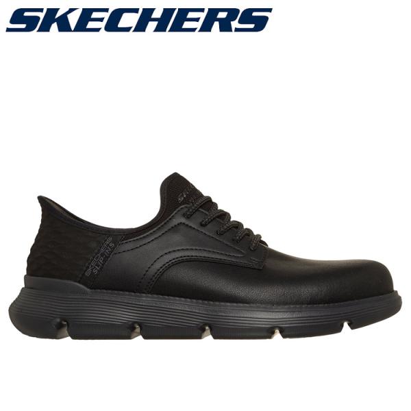 Skechers Hands Free Slip-ins(TM)(スケッチャーズ ハンズフリー スリップインズ) 搭載の防水シューズ。このTOUCHLESS FIT(TM) ドレスシューズ・オックスフォードスタイルは、ストレッチレースを配し...