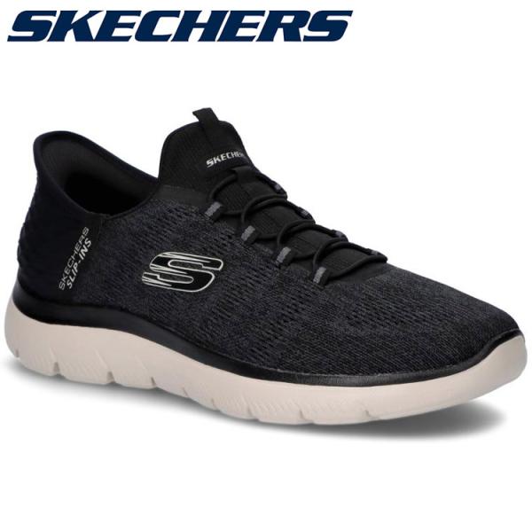 立ったままハンズフリーで靴の脱ぎ履きが可能なSLIP-INSモデル。メッシュアッパーとバンジーレースを配し、クッション性のある低反発素材のSkechers Air-Cooled Memory Foam(スケッチャーズ エアクールドメモリーフ...