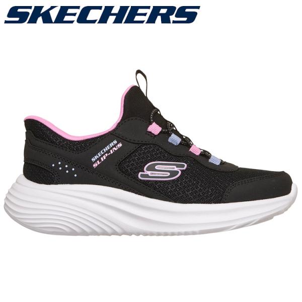 ストレッチレースを配したメッシュと合成素材のアッパー、クッション性のあるSkechers Air-Cooled Memory Foam(スケッチャーズ エアクールドメモリーフォーム)インソールを組み合わせました。メッシュと合成素材のアッパー...