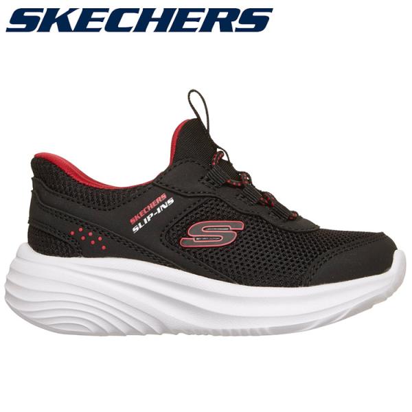 ストレッチレースを配したメッシュと合成素材のアッパー、クッション性のあるSkechers Air-Cooled Memory Foam(スケッチャーズ エアクールドメモリーフォーム)インソールを組み合わせました。メッシュと合成素材のアッパー...