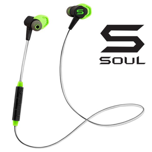 スポーツ系ユーザーにデザインされたBluetooth5.0イヤフォン。６ｍｍのダイナミックネオジウムドライバーを搭載。SOUL独自のサウンドチューニングにより、迫力のある低音とバランスの取れた中高音域を再生します。 ナノコーティングされたボ...