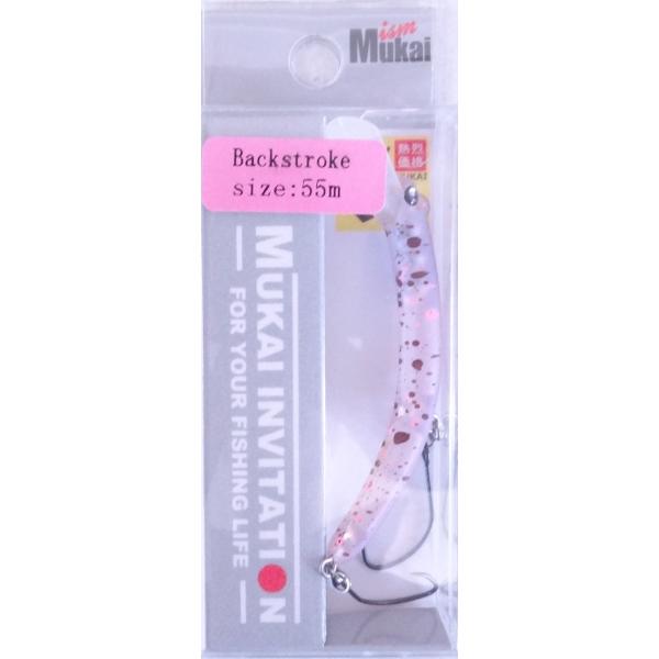 メーカー： ムカイフィッシング商品名：プラグ バックストローク 55S55ｍｍ3.5ｇ大物対応ビックフック仕様登場バックストローク55Sが、大物キラールアーとして人気上昇中！クネクネとした柔らかい動きの中に、引き抵抗の強い水押しを兼ね備えた...