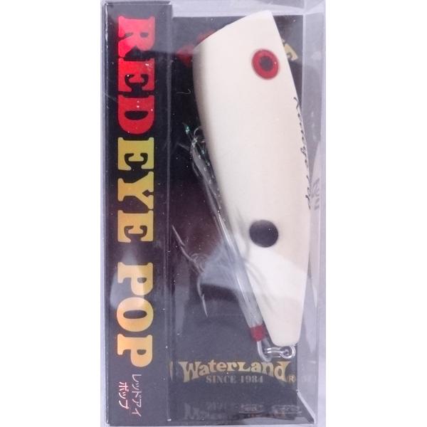 メーカー：ウォーターランド商品名：レッドアイポップサイズ：65mm　重さ：8.5g大物が好む捕食音系のポップ音を発する レッドアイポップが15年ぶりに復刻あの幻のエアーカーテンを君の手で実現して下さい。