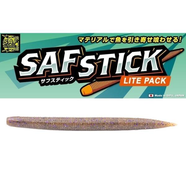 メーカー：ジークラック商品名：サフスティック_ライトパック4本入シルエットは足などのパーツがなく、シンプルな形状のスティックベイト。その為、カバーや障害物回りをよりタイトに攻めることが出来る。塩、アミノ酸をふんだんに詰め込んだ高比重ボディー...