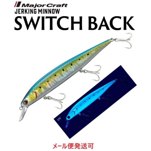 メーカー：メジャークラフト商品名：　スイッチバック125Size：125mm（ボディのみ）Weight：20.5gType：SINKINGDepth：MAX1.5 - 2mサワラに効く、ジャーキングミノーの傑作トータルバランスを重視した設計...