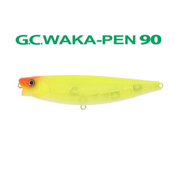 メーカー：一誠商品名：G.C.ワカペン 9090mm10gフローティングフック：#8 スプリットリング：#2「バイト誘発アクション」を誰もが再現! わずかなイレギュラーアクションがプラスαの釣果を誘発!!ワカサギが接岸する冬にも釣れるペンシ...