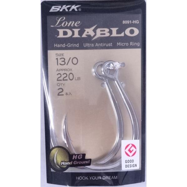 メーカー：BKK　フック商品名：ローン・ディアブロローンディアブロの設計思想は、ルアーに最適なシングルフックを創り出すことでした。BKKの最新技術を結集し、最高レベルの貫通性能、長期にわたる海水耐腐食性、そして優れたフック構造強度を備えたこ...