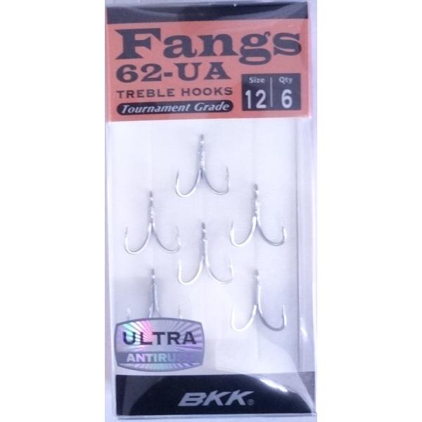 メーカー：BKK　フック商品名：ファングス 62 UAソルトフィッシングにおける標準フック。シャープでいて頑丈な針先は、硬い口でも容易に貫通させる。UAコーティングを採用。腐食に非常に強く、強度を長く保持。きめの細かなコーティングは貫通時の...