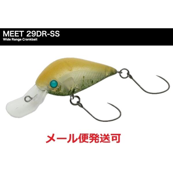 メーカー：ノリーズ商品名：MEET 29DR-SSType ：Slowsinking / RattleDepth：2.5m/ 2lb.Length ：29mmWeight ：2.2gエリア専用クランクMEETシリーズに、スローシンキングモデ...