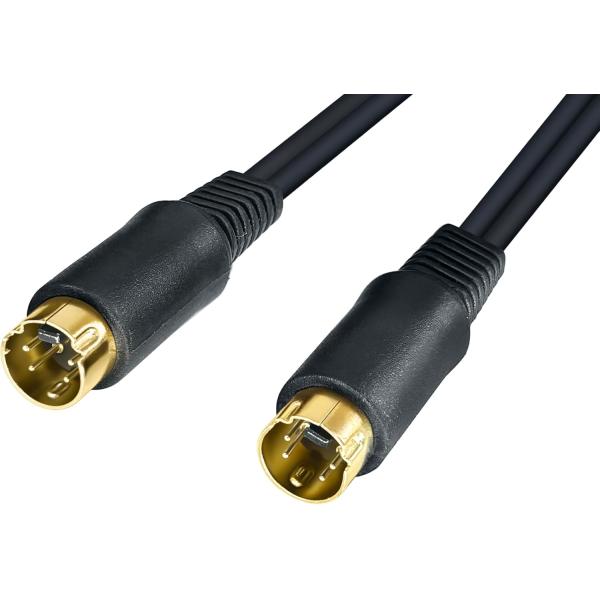 【S端子ケーブル】　パソコン対応　S端子プラグ−S端子プラグ■S映像端子のついた機器同士を接続します！■S端子ケーブルは色信号と輝度（明るさ）信号を別々に伝送することが出来ますので　通常のピンケーブルに比べてクリアな映像をお楽しみいただけま...