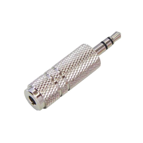 3.5mmモノラルミニプラグを3.5mmステレオミニプラグに変換します。 片側：3.5mmモノラルミニジャック(メス)×1 片側：3.5mmステレオミニプラグ(オス)×1 必ず分配方向(モノラル⇒ステレオ)でご使用ください。モノラル信号をス...