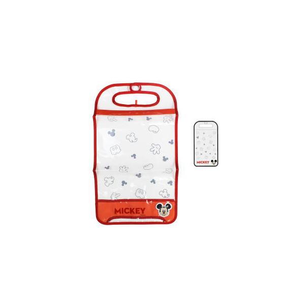 ・ミッキーのリフレクター付・透明ビニール素材のランドセルカバー・ランドセルカバーのフチの色が黒・本体サイズ：H50.5×W28.7cm・ランドセル推奨カブセサイズ：タテ44.5×ヨコ26.5cm(※サイズをご確認ください)・ランドセルのカブ...