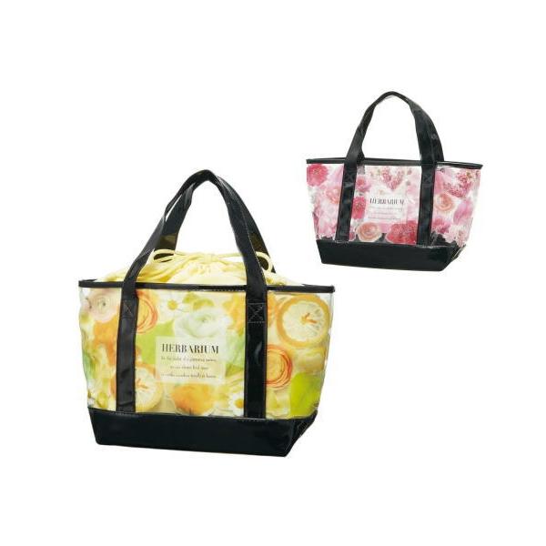 ハーバリウム　（イエロー　ピンク）どちらか１個お選びください<br><br>スケーター株式会社　　3WAYビニールバッグ・巾着・保冷バッグの3点セット　　ランチバッグ　子供　弁当箱　通勤　学校　VBLB1　ハーバリウ...