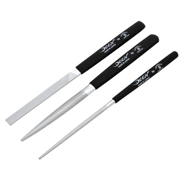 目詰まりしない！木工製品・蝋・プラスチック製品・アルミ材・銅材・金型鋼・ステンレス・陶器などの軟質材から硬質材まで、１本のヤスリで対応が可能。耐久性も通常品の3〜6倍と長持ちします。