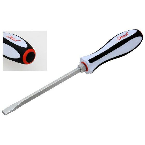 全長：275mmDEENからタガネドライバーが新登場！貫通ドライバーの強度の高さに定評の有るDEENの貫通ドライバー。そのDEENの貫通ドライバーに使われる特殊合金で作成したこのタガネは、抜群の耐久性と切れ味を併せ持ちます。