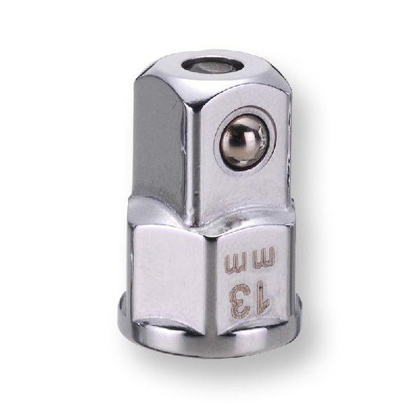 ■仕様：9.5SQ　13mm用ギアレンチに付ける事で、ラチェットでは高さが邪魔をして入らないような狭いスペースでもソケットレンチを使う事が出来るアダプターです。