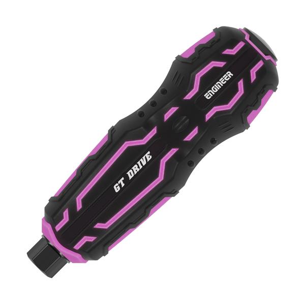 ゲンバ女子御用達「BLACK PINK」シリーズ。強力なトルクを生む、人間工学(エルゴノミクス)デザインの貫通ドライバーグリップ。φ10mmの鉄芯を貫通させているため、ハンマーの衝撃をそのまま先端へ伝達。ボルスター付きで、レンチなどを使用す...