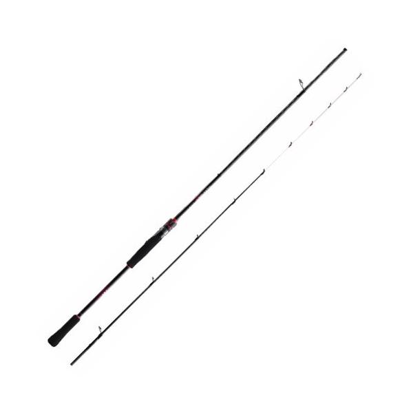 ■F-S66ML-Sオールラウンドスピニング王道のメタルスッテ調子：水深0〜60m＋α。潮が緩い状況やイカの活性が低いときにナチュラル＆丁寧な誘いができるオールラウンダー。小さなアタリもハリがかりさせる乗せ重視。