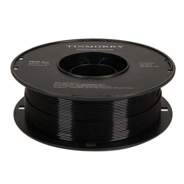 【商品名】　フィラメント PETG 1.75mm,【TINMORRY】PETG-Eco 3Dプリンター フィラメント 1.75mm 1Kg, 黒 (3D Printer Filament Black) 【商品説明】　・PETG-Ecoは通常...