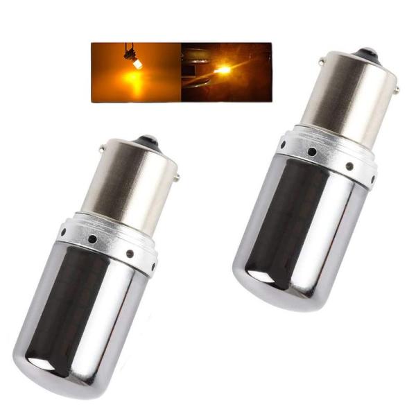 【商品名】　Futwod S25 LED シングル ウインカー ステルスバルブ ハイフラ防止 アンバー 1156 BAU15S PY21W ステルス クローム バルブ ウィンカー ランプ ステルス球 クロームバルブ LEDバルブ キャンセラ...