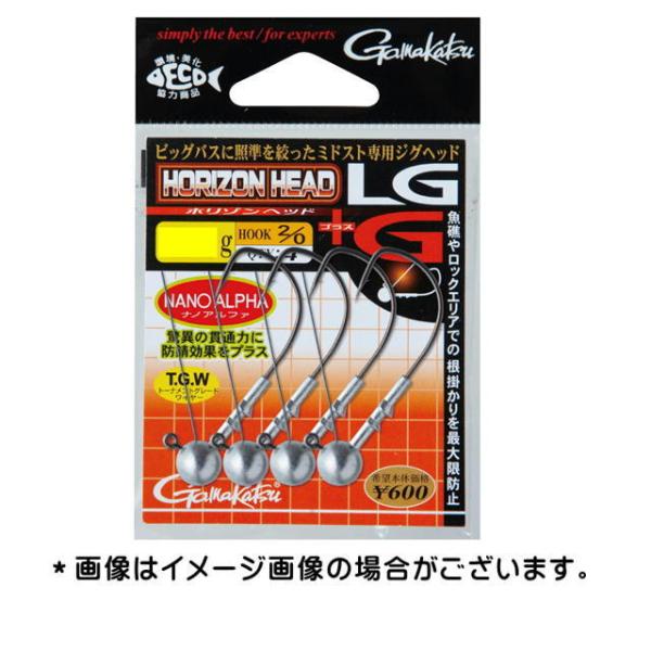 ■フックサイズ：2/0■入り数：4本入りホリゾンヘッドLGの基本コンセプトはそのままに、形状記憶合金ワイヤーガード採用により、高いフッキング性能と安定したカバー回避性能を両立。ディープレンジでのカバー周りやウィードエリアにおいてもストレス無...