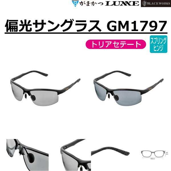 【発売日：2026年09月30日】メーカー ： がまかつ/ラグゼ Gamakatsu/Luxxe商品名 ：  偏光サングラス GM1797種類：偏光サングラス主な用途：アウトドア、フィッシング・釣り、登山、船など品番：GM1797希望本体価...