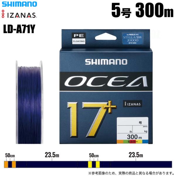 【SHIMANO オシア 17+ PE】優れたキャストフィーリングとOCEA8を超える直線強力を持つ。新しいオフショア用PEライン。16本の鞘構造に1本の芯を通した17本構造。優れたキャストフィーリングとOCEA8を超える直線強力が融合した...