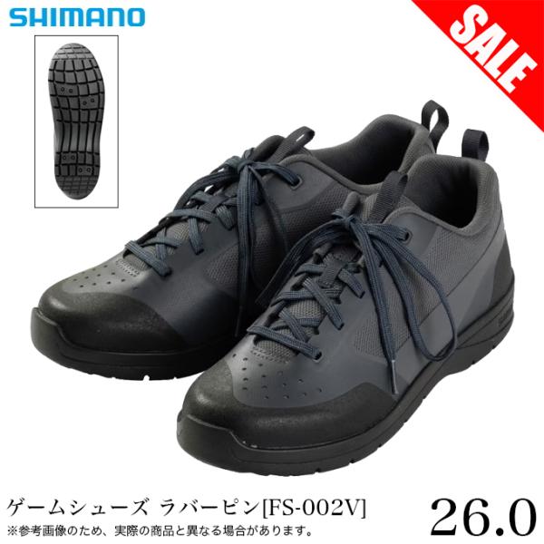 【ゲームシューズ ラバーピン[FS-002V]】　ライトゲーム向け汎用スタンダードシューズ雨の日や荒れた海には行かないが、天気のいいここちよいシーズンにはライト感覚で釣りがしたい。堤防、小磯でライトゲーム。ソールは釣り専用のラバーピン。≪特...