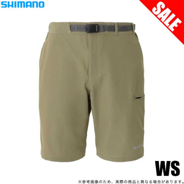 【SHIMANO WP-002V アクティブプルーフ ショーツ】　スタイリッシュな立体的シルエットのショーツ立体的なシルエットとしっかりとした生地感で現場でアクティブに使えるパンツ。ベルト仕様でずり落ちしにくい。表面には撥水性があり小雨にも...