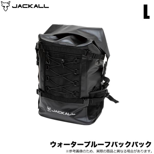 【JACKALL WATERPROOF BJACKALL 】■サイズL：約30~35L普段の釣行はもちろん遠征や釣り場を求めてのトレッキング時にも活躍する耐久性の高い防水バックパック。ポリエステル系の繊維を合成樹脂フィルムではさんで溶着した...