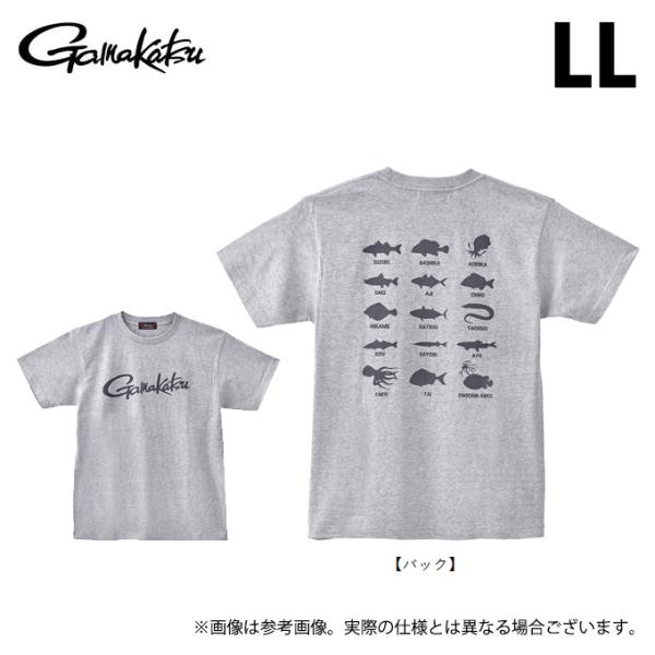 【Tシャツ(筆記体ロゴ) GM3711】定番GamakatsuロゴTシャツ素 材：綿100％(グレーのみ綿80％　ポリエステル20％)重 量：約0.22kg(L)●柔らかくて着心地が良いので普段着やインナーとしても最適。≪スペック≫品名コー...