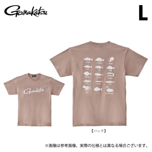 【Tシャツ(筆記体ロゴ) GM3711】定番GamakatsuロゴTシャツ素 材：綿100％(グレーのみ綿80％　ポリエステル20％)重 量：約0.22kg(L)●柔らかくて着心地が良いので普段着やインナーとしても最適。≪スペック≫品名コー...